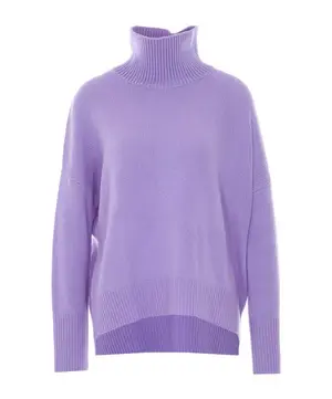 LISA YANG High Neck Long Sleeve Knit Top