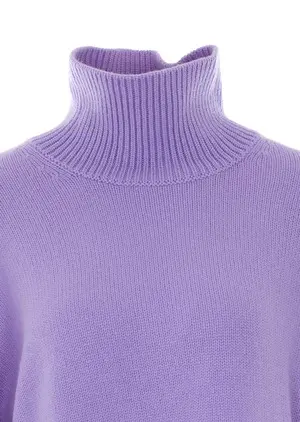LISA YANG High Neck Long Sleeve Knit Top
