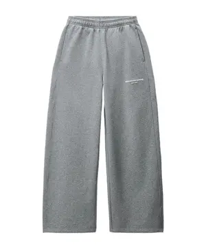 Alexander Wang Mid-rise Relaxed Sweatpant W/ Logo Print - Sidewalk