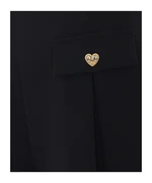 TWINSET Crêpe Shorts With Heart-shaped Buttons