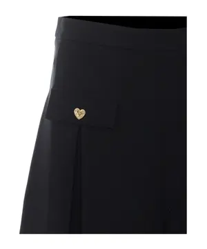 TWINSET Crêpe Shorts With Heart-shaped Buttons