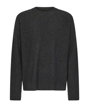 UMA WANG Long-sleeved Crew-neck Shirt - Black