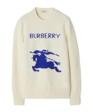 BURBERRY Burberry Equestrian Knight Crewneck Knitted Jumper
