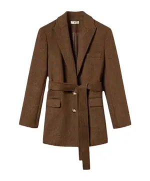 TWINSET Velvet-finish Wool Blazer