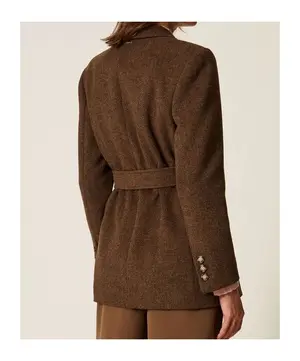 TWINSET Velvet-finish Wool Blazer