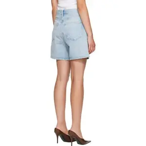 AGOLDE High-waisted Wide-leg Denim Shorts
