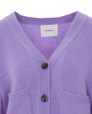 LISA YANG Long-sleeve Button-front Cardigan