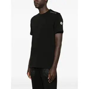 Moncler Logo Detailed Crewneck T-shirt - Black