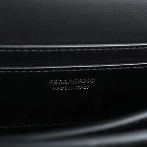 FERRAGAMO Gold-tone Gancini Flap Shoulder Bag