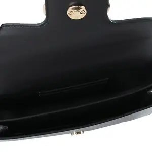 FERRAGAMO Gold-tone Gancini Flap Shoulder Bag