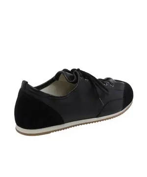 LEMAIRE Round-toe Lace-up Sneakers - Black