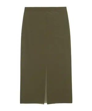 THE FRANKIE SHOP Suva Sheer Skirt - Khaki