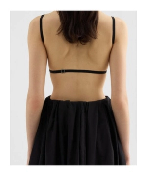 JIL SANDER Silk Faille Cropped Top