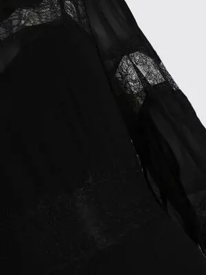 TWINSET Georgette And Lace Maxi Dress