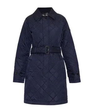 Burberry Darliston Quilted Coat With Belt