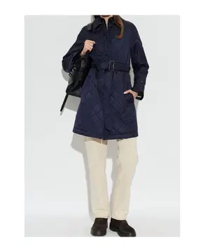 Burberry Darliston Quilted Coat With Belt