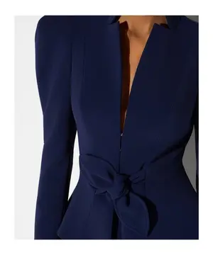 Elisabetta Franchi Lightweight Crêpe Jacket With Bow