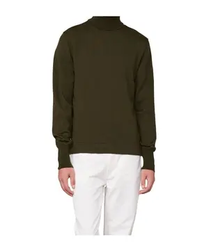 Officine Générale Turtleneck Sweater - Olive