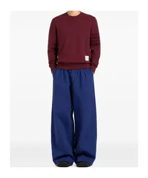 Thom Browne Long Sleeve 4-bar Sweatshirt - Wine Red