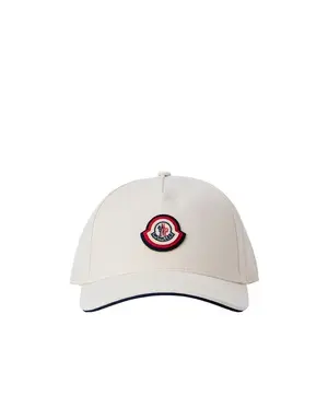 Moncler Embroidered Logo Baseball Cap - Cream