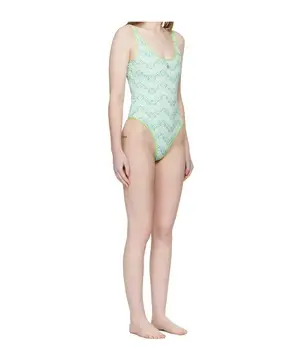 Casablanca Wavy Letter Pattern Swimsuit