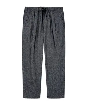 Emporio Armani Trousers With Herringbone Pattern And Drawstring