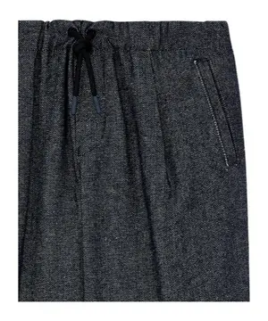 Emporio Armani Trousers With Herringbone Pattern And Drawstring