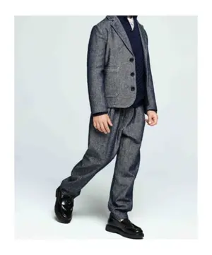 Emporio Armani Trousers With Herringbone Pattern And Drawstring