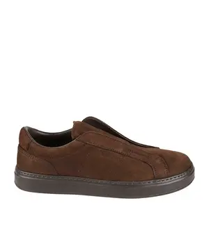 Hogan Round Toe Slip-on Sneakers - Black