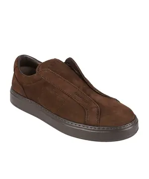 Hogan Round Toe Slip-on Sneakers - Black