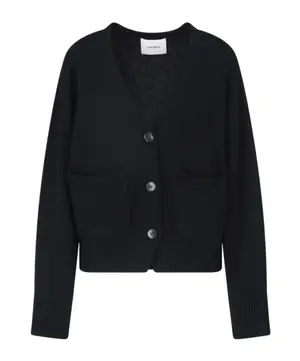 LISA YANG Danni Knitted Cardigan - Black