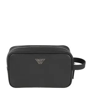 Emporio Armani Zippered Toiletry Bag - Black
