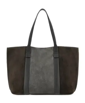 Hogan Script Shopping Bag Medium - Brown-grey