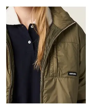 Miu Miu Down Jacket With Ripstop Fabric And Windproof Properties