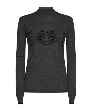 JIL SANDER Long Sleeve High Neck Top