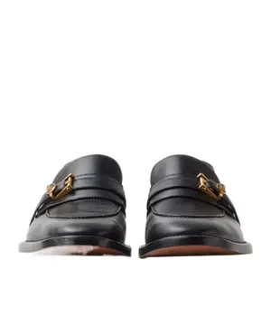 Versace Primo Leather Loafers With Medusa Hardware