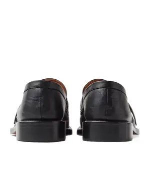 Versace Primo Leather Loafers With Medusa Hardware