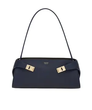 FERRAGAMO Hug East-west Shoulder Bag - Deep Navy Blue
