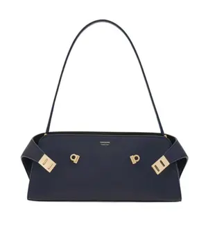 FERRAGAMO Hug East-west Shoulder Bag - Deep Navy Blue