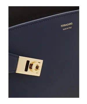FERRAGAMO Hug East-west Shoulder Bag - Deep Navy Blue