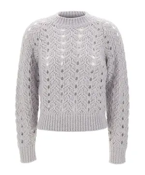 Eleventy Openwork Cable Knit Sweater