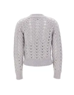 Eleventy Openwork Cable Knit Sweater
