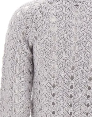 Eleventy Openwork Cable Knit Sweater