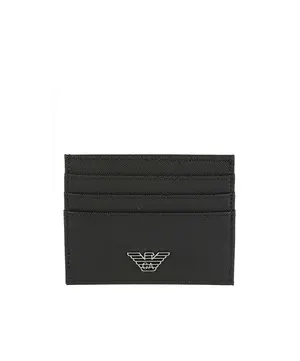 Emporio Armani Logo-plaque Card Holder And Keyring Set