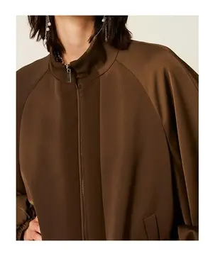 TWINSET Casual Zip-up Jacket With Pleated Cuffs And Elastic Hem