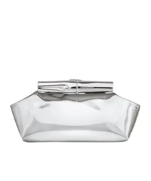 Longchamp Le Roseau S Pouch - Silver