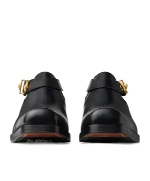 Versace Orlando Leather Chelsea Boots With Medusa Buckle