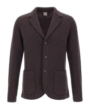 Eleventy Single-breasted Suit Jacket With Notched Lapel