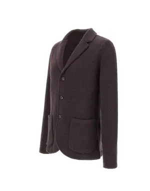 Eleventy Single-breasted Suit Jacket With Notched Lapel