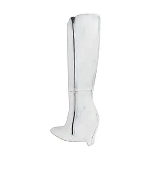MAISON MARGIELA Leather Wedge Heel Boots